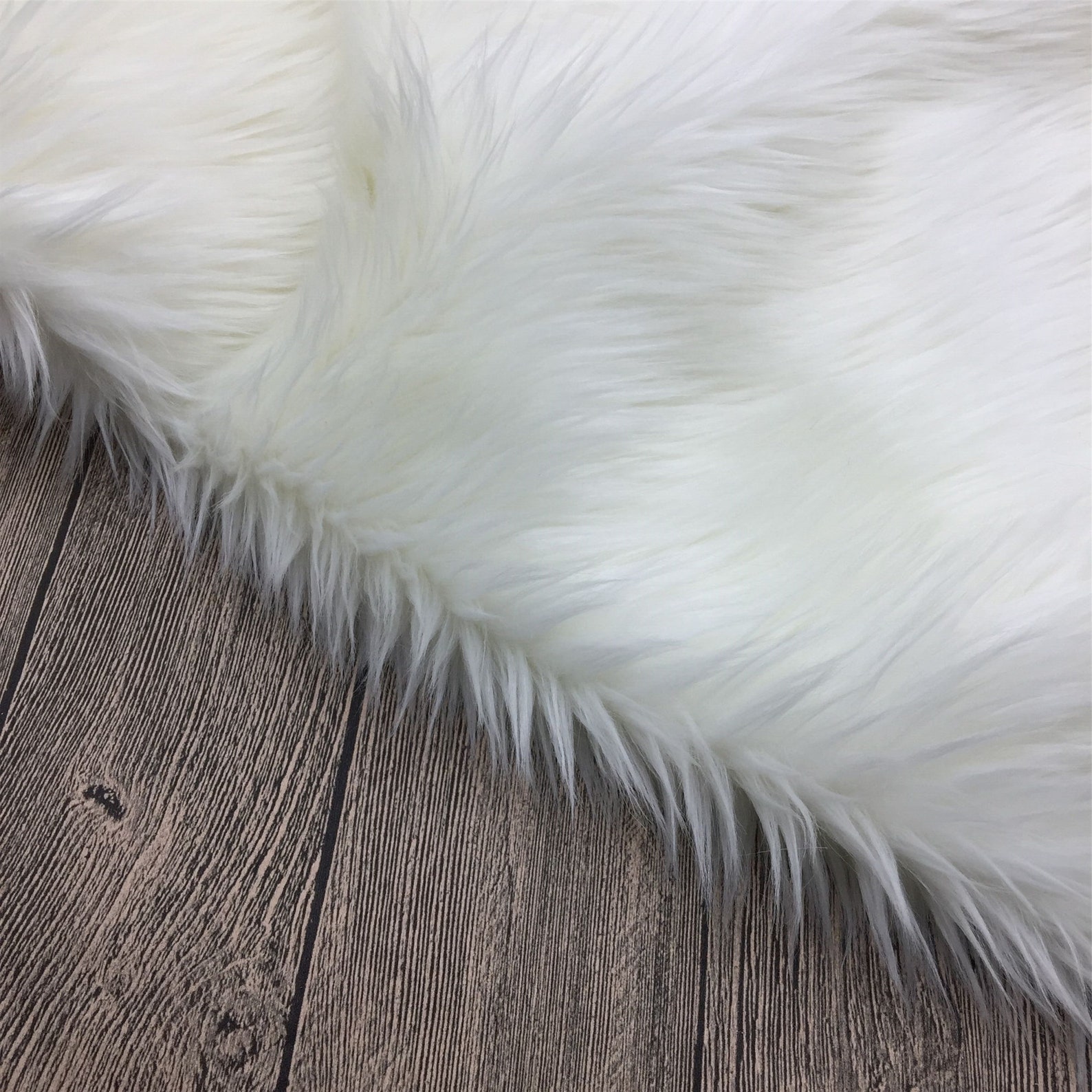 Off White Faux Fur Long Hair Craft Fur Faux Fox Fur Long Pile - Etsy ...