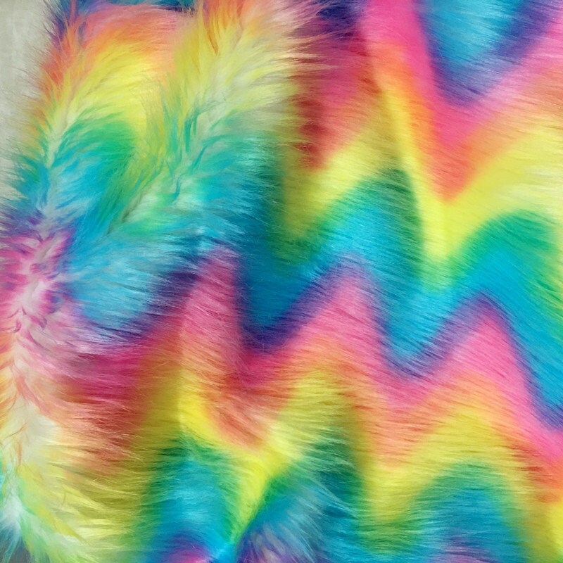 Gradual Color Wave Pattern Premium Soft Bunny Fur Jacquard | Etsy