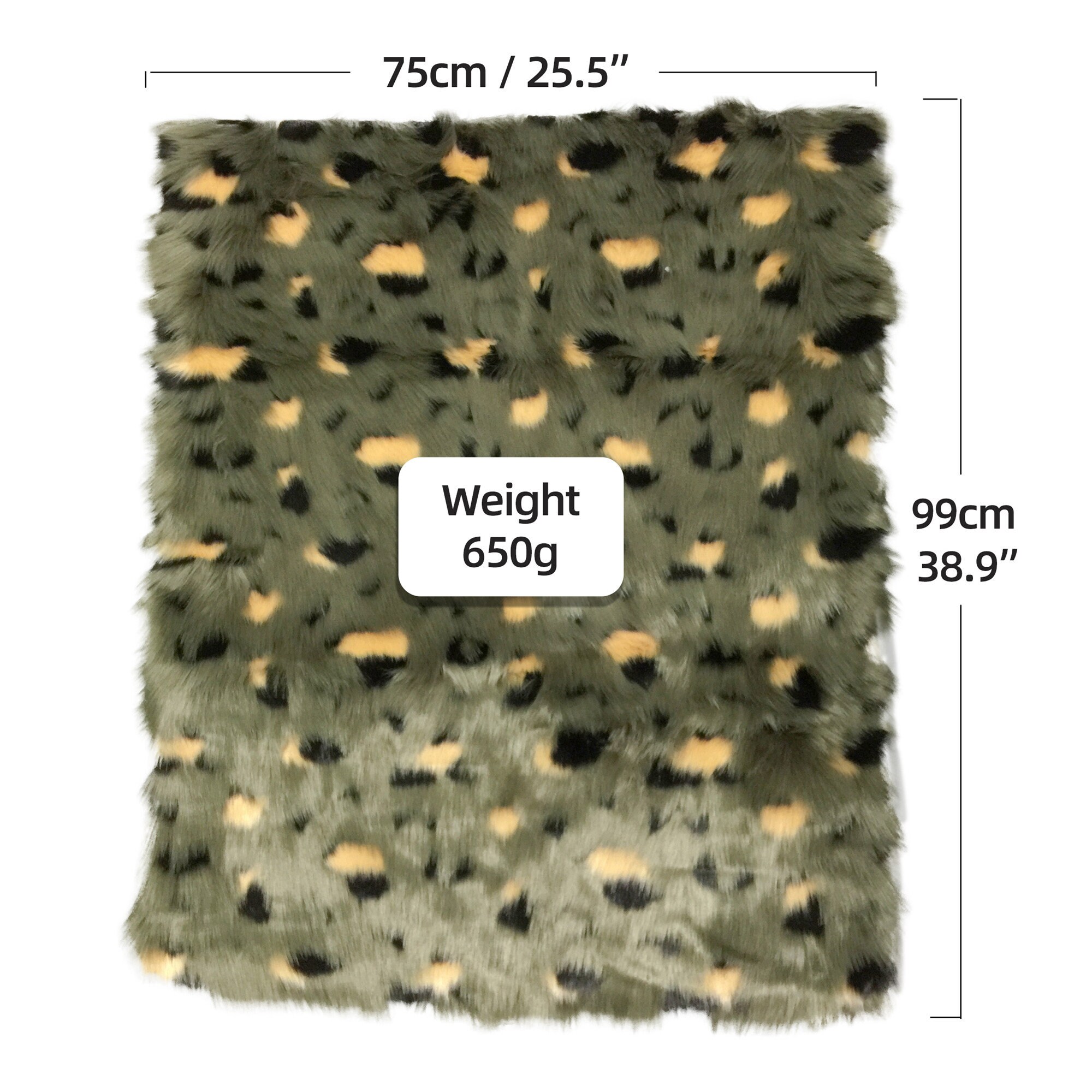 Faux Fur Fabric Furry Jacquard Patches Fluffy Soft Warm Fur - Etsy