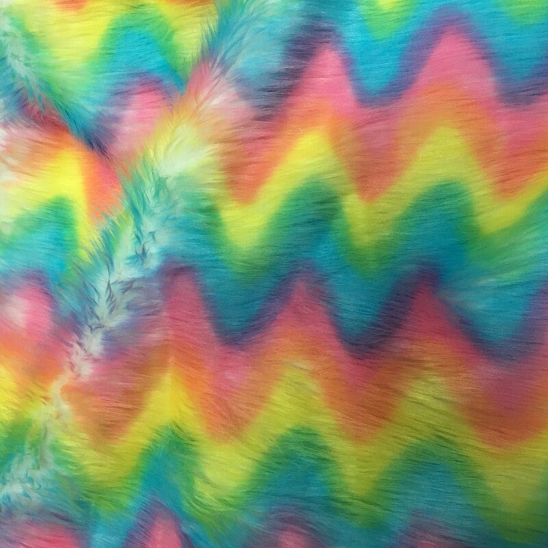 Gradual Color Wave Pattern Premium Soft Bunny Fur Jacquard | Etsy