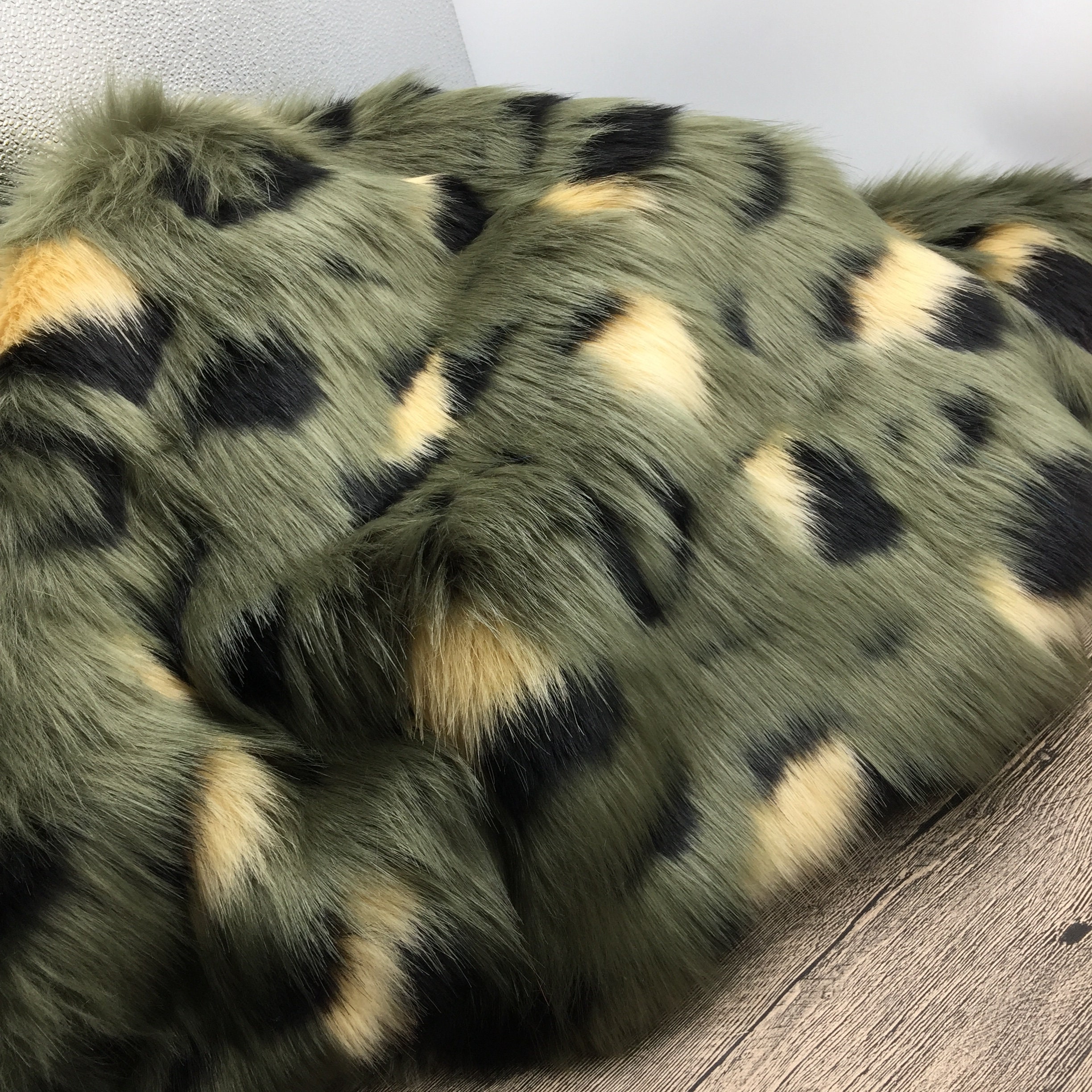 Faux Fur Fabric Furry Jacquard Patches Fluffy Soft Warm Fur | Etsy