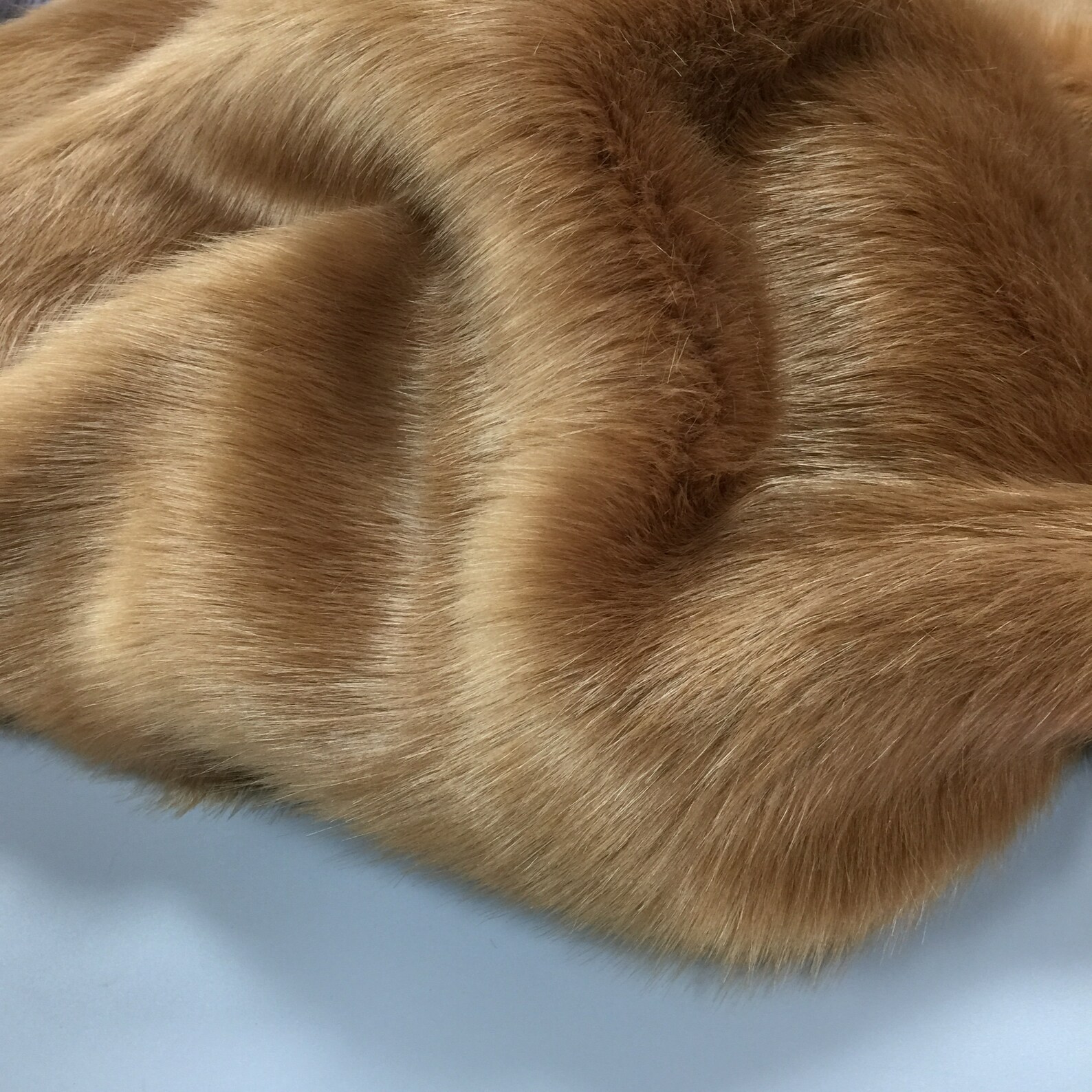 Coffee Camel Colorlong Pile Fluffy Faux Fur for Down | Etsy