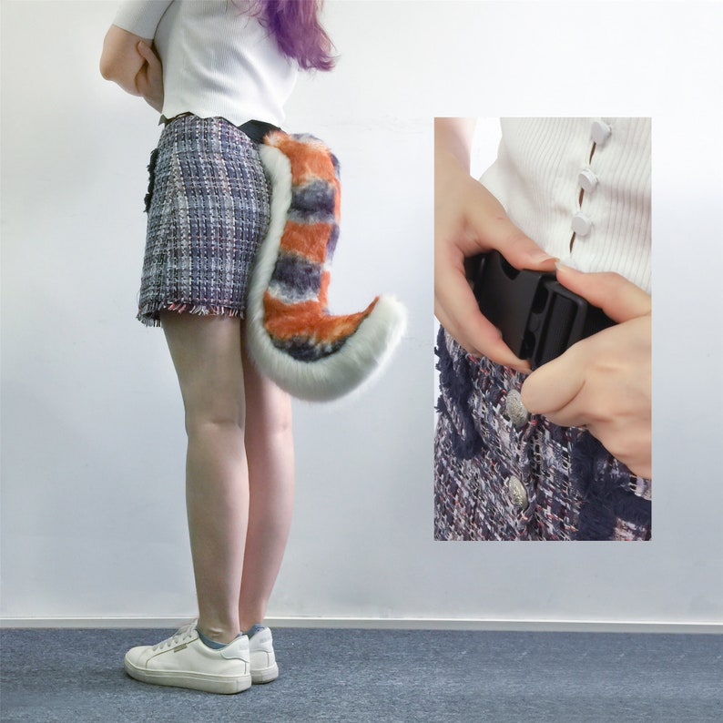 Cute Colorful Fursuit Tailcustom Fursuit Set Partferries - Etsy