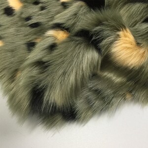 Faux Fur Fabric Furry Jacquard Patches Fluffy Soft Warm Fur for DIY ...