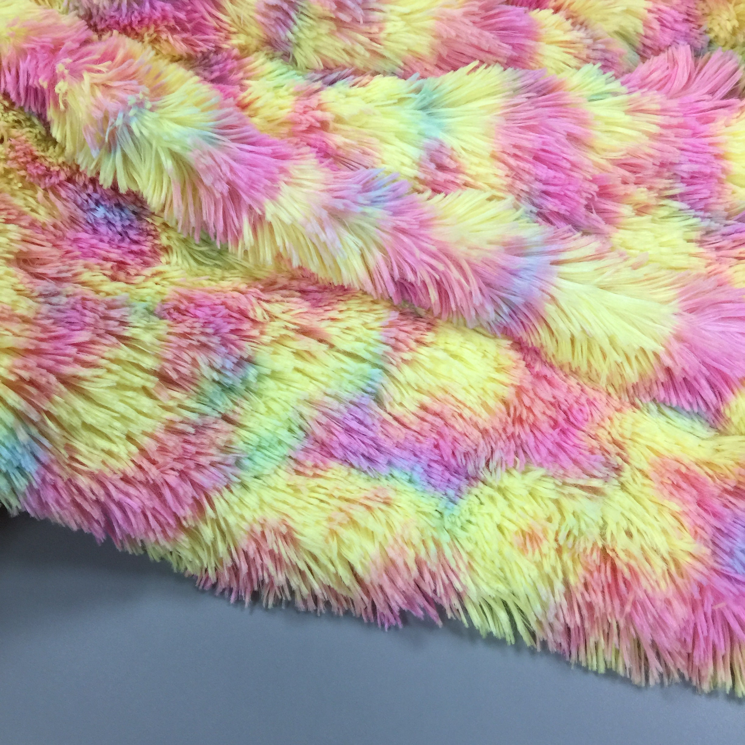 Minky Fabric Long Pile Furry Super Soft Fabric Fluffy Candy | Etsy