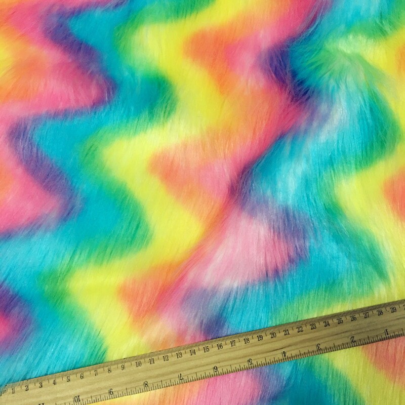 Gradual Color Wave Pattern Premium Soft Bunny Fur Jacquard | Etsy