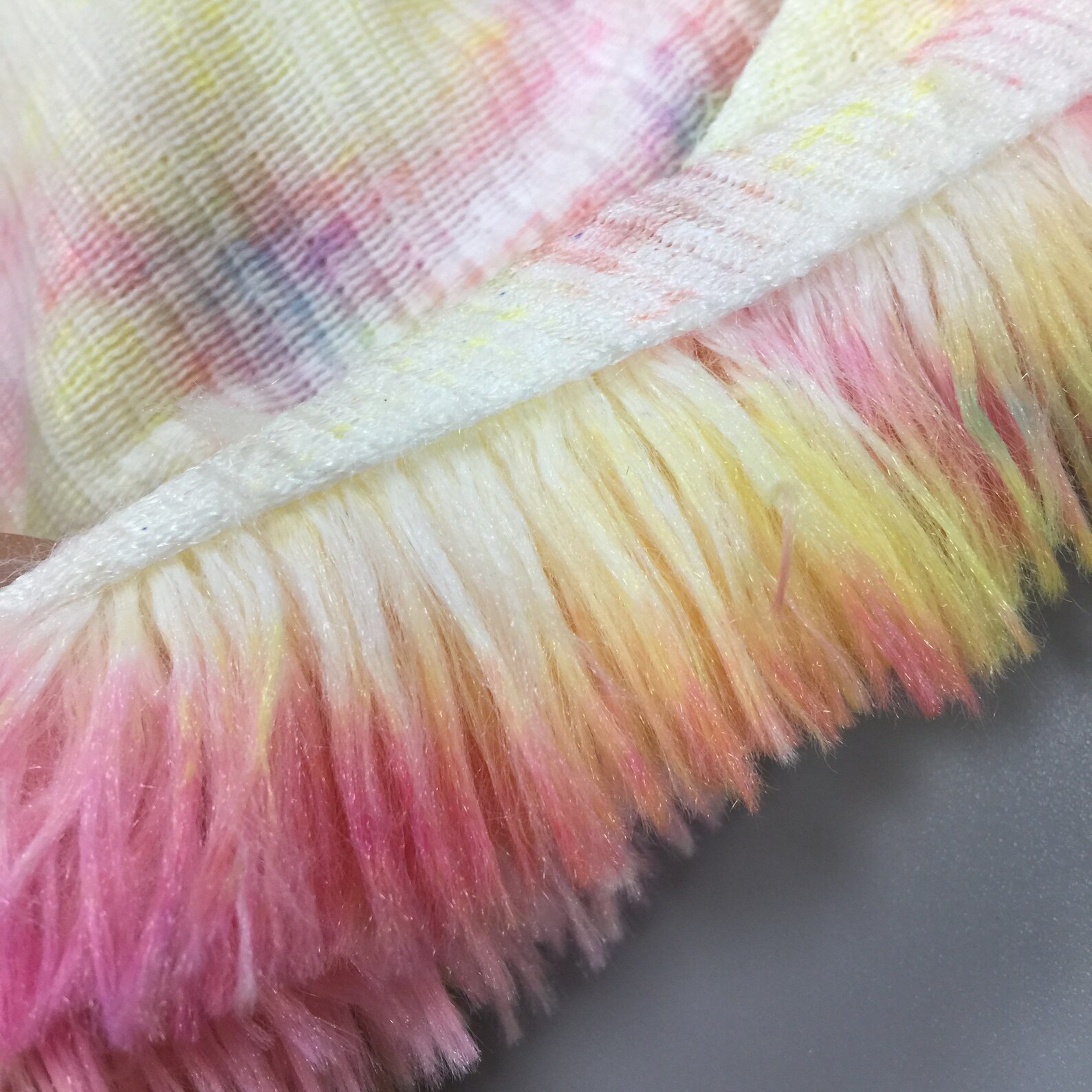 Minky Fabric Long Pile Furry Super Soft Fabric Fluffy Candy | Etsy