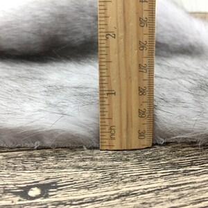 Light Gray Mixed White ColorLong Pile Fuzzy Faux Fur for | Etsy