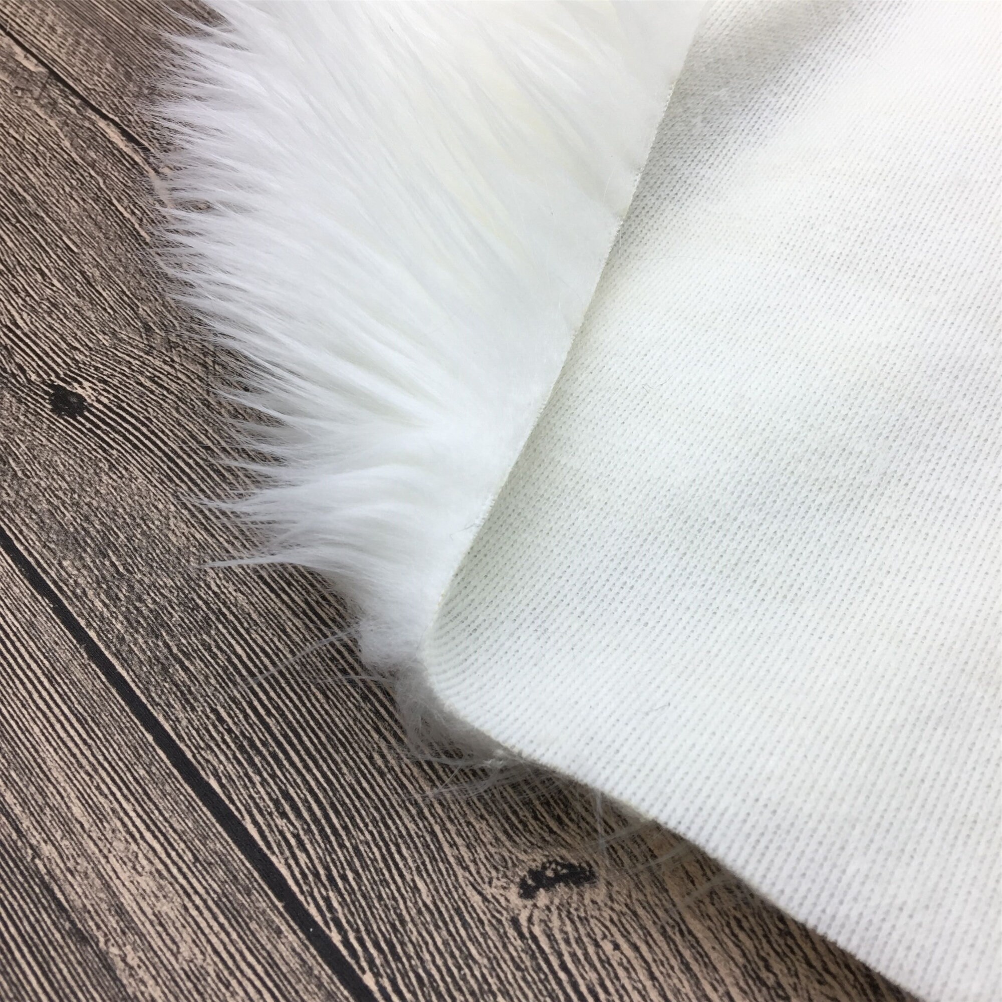 Off White Faux Fur Long Hair Craft Fur Faux Fox Fur Long Pile - Etsy ...