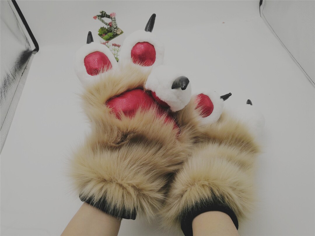 Fursuit Paws Cute Fluffy Furry Handpaws Fursuits Partials Gloves ...
