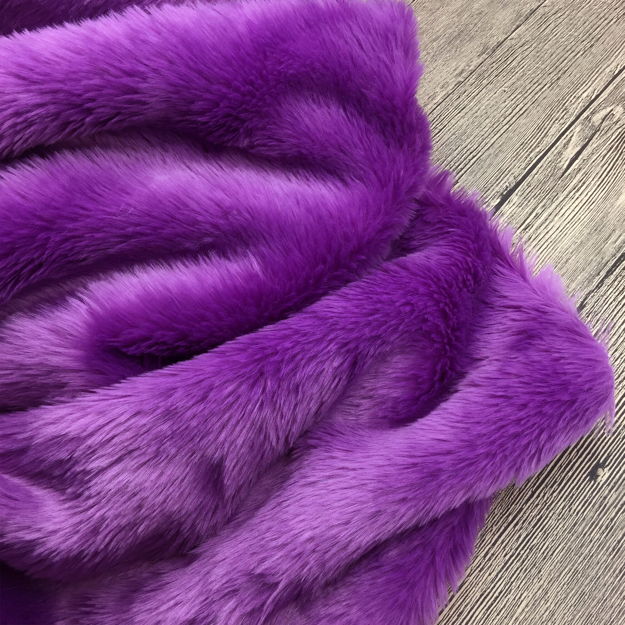 Violet Purple Premium Soft Bunny Fur Short Pile Faux Rabbit | Etsy