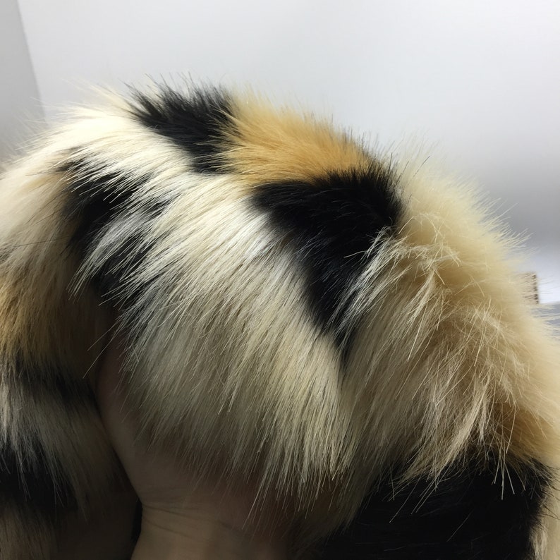 Faux Fur Fabric Furry Jacquard Patches Fluffy Squares Soft - Etsy