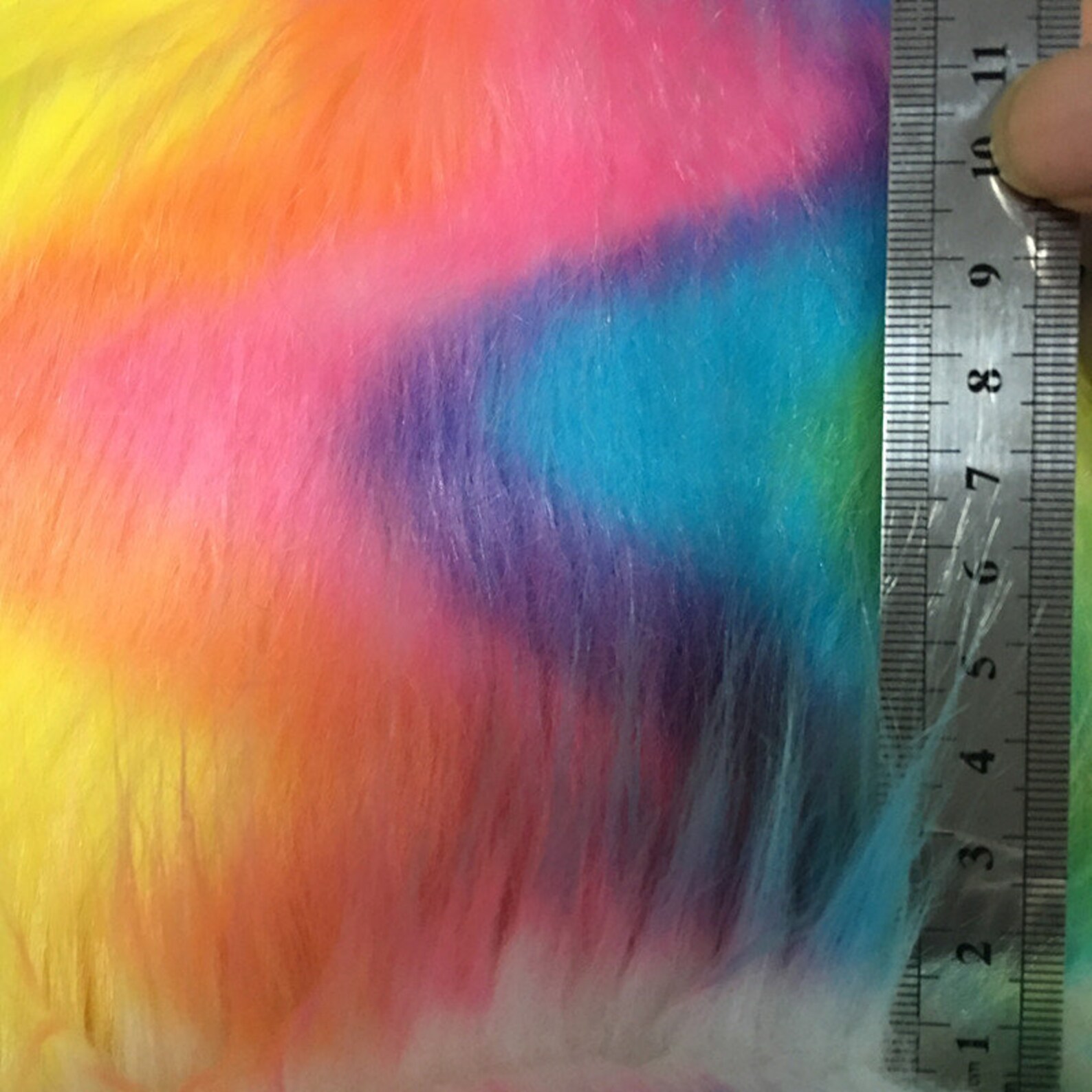 Gradual Color Wave Pattern Premium Soft Bunny Fur Jacquard | Etsy