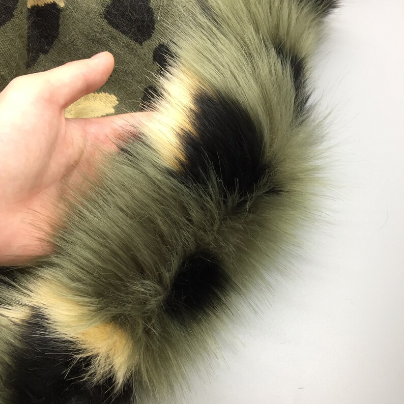 Faux Fur Fabric Furry Jacquard Patches Fluffy Soft Warm Fur | Etsy