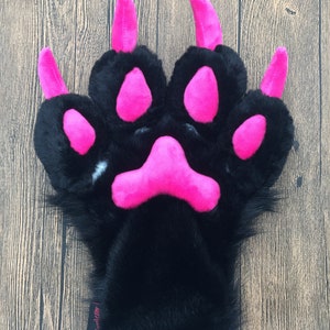 Fursuit Paws Fingerless Fursuit Paws Cute Fluffy Furry - Etsy