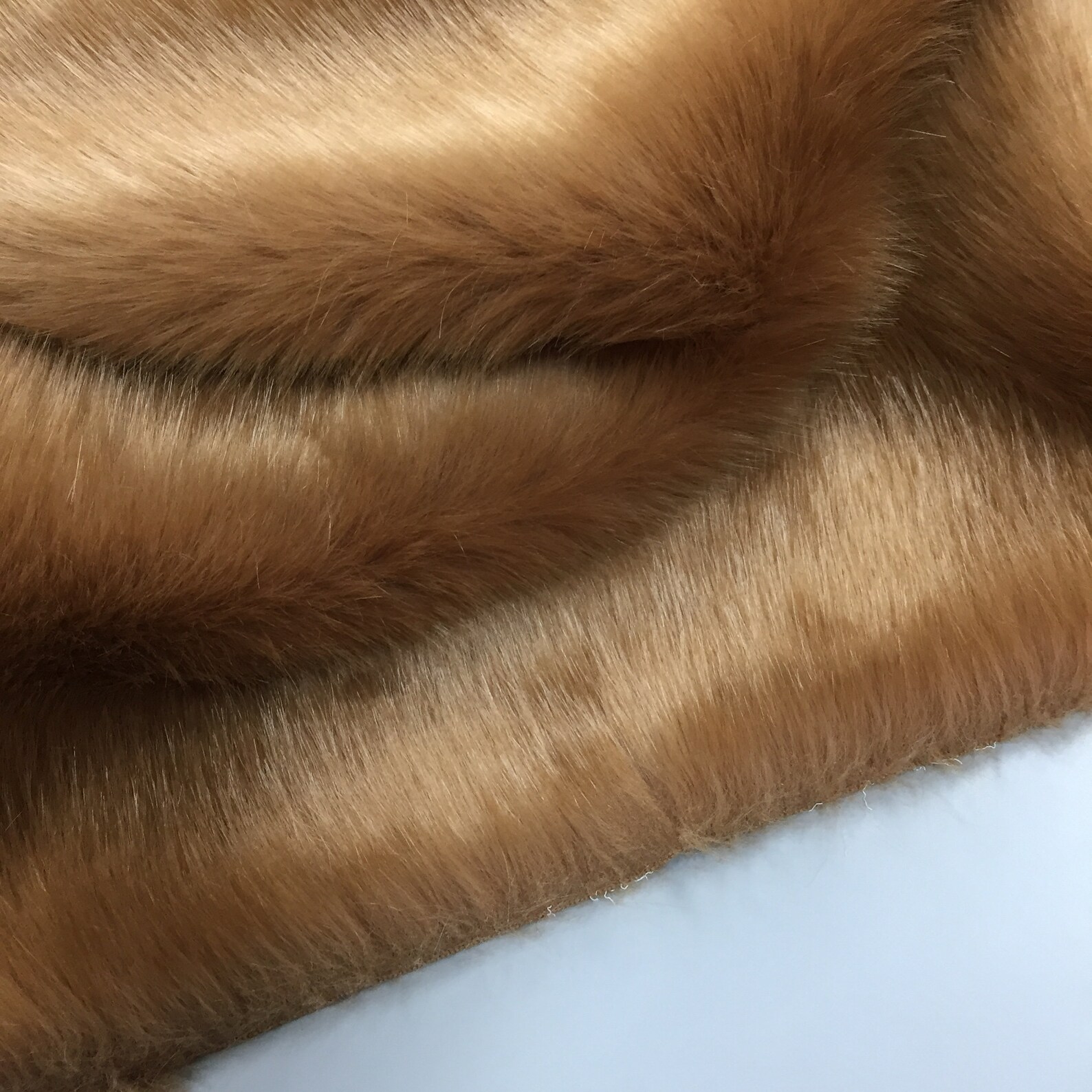 Coffee Camel Colorlong Pile Fluffy Faux Fur for Down | Etsy