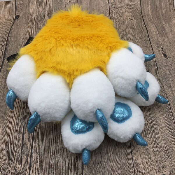 Furry Design Gloves - Etsy