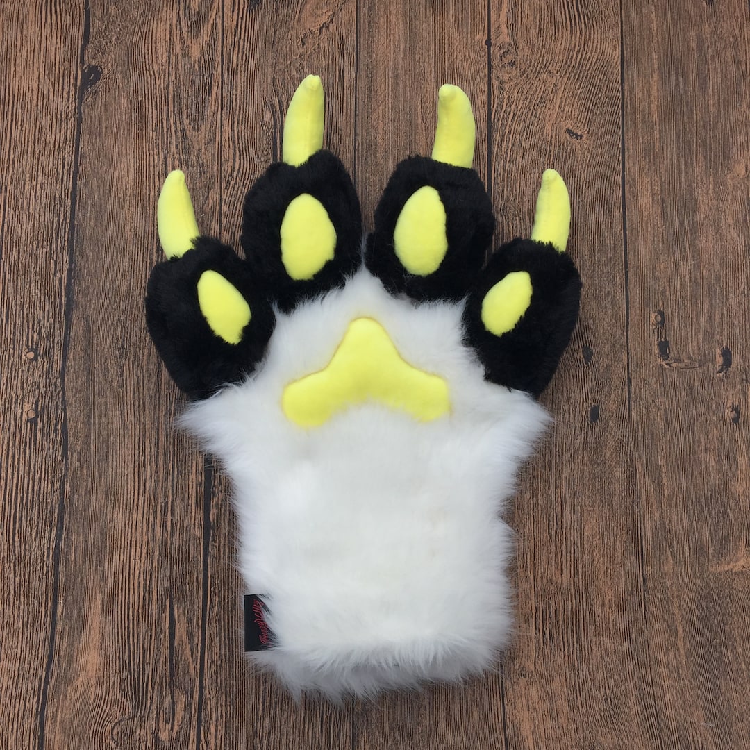 Fursuit Paws Fingerless Fursuit Paws Cute Fluffy Furry - Etsy