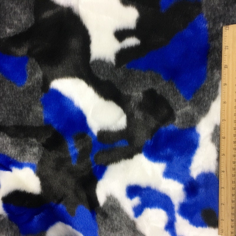 Faux Fur Jacquard Fabric Square Cut Multi Pattern Short Pile | Etsy