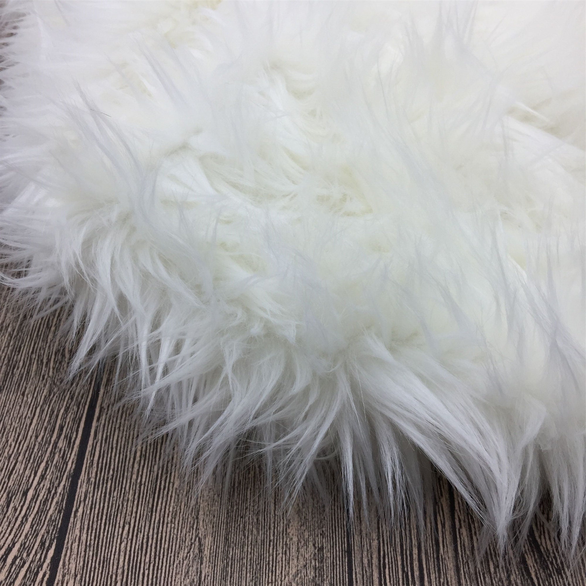 Off White Faux Fur Long Hair Craft Fur Faux Fox Fur Long Pile - Etsy ...