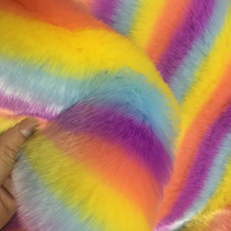 New Design Imitation Fur Bright Neon Color Faux Fur Rabbit - Etsy