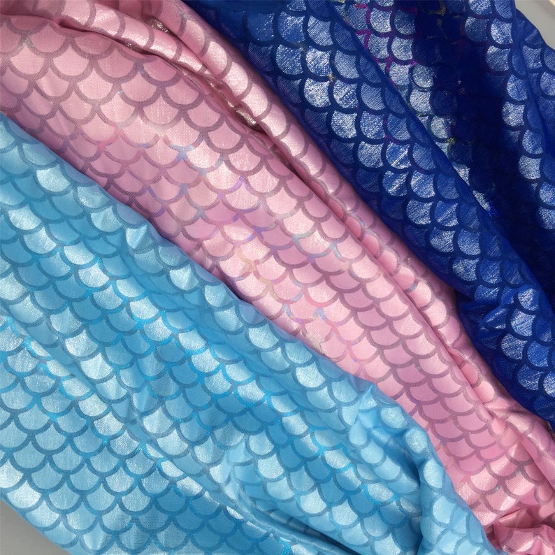 Iridescent Pink Mermaid FabricSparkly Hologram Dragon Scale | Etsy