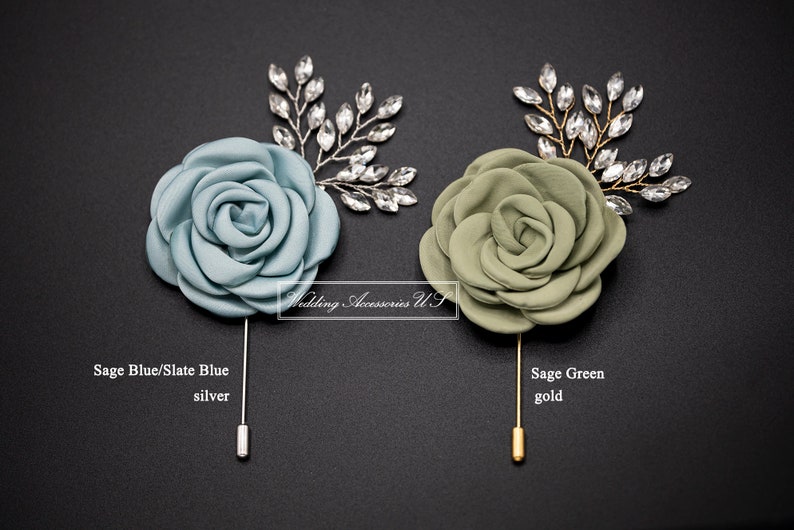 Sage Green Boutonniere, Sage Green Wedding, Grooms Boutonniere, Wedding ...