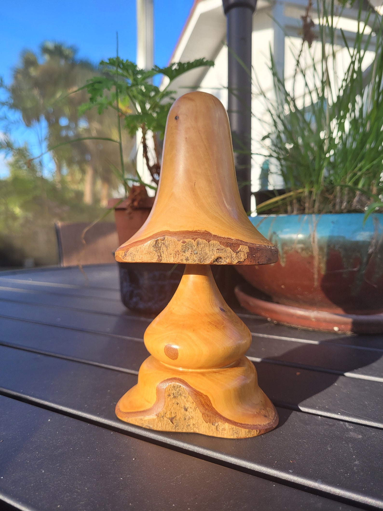 Wooden Mushroom, Wooden Shapes, Wood Carvings, Table Decorations, Wood ...