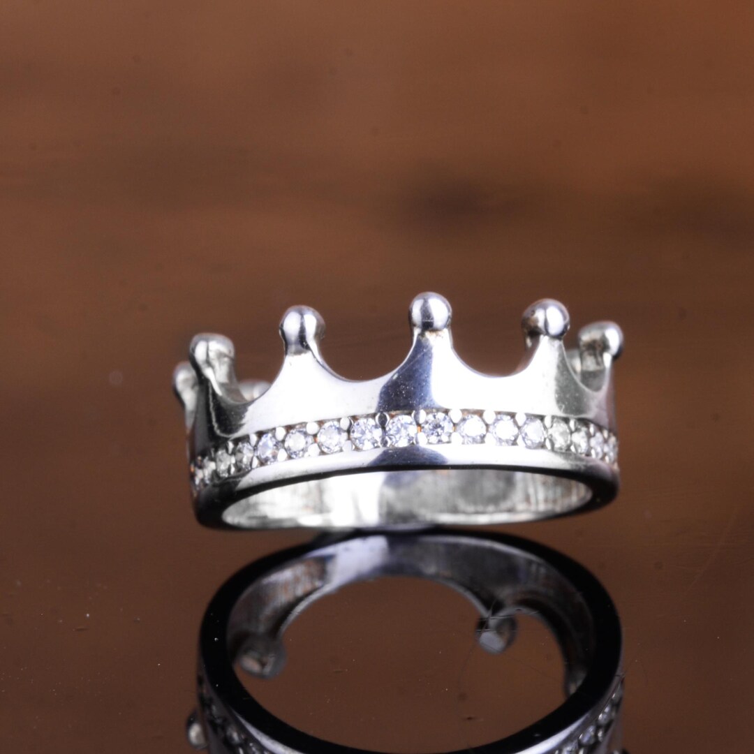 925 Sterling Silver King Crown Men's Ring Elegant Royal Design - Etsy