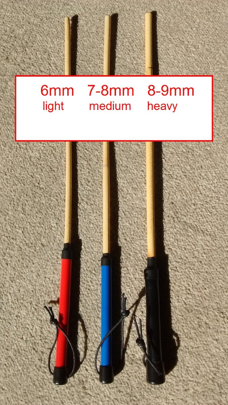 Spanking Canes Starter Set of Three Straight Medium Length Canes - Etsy