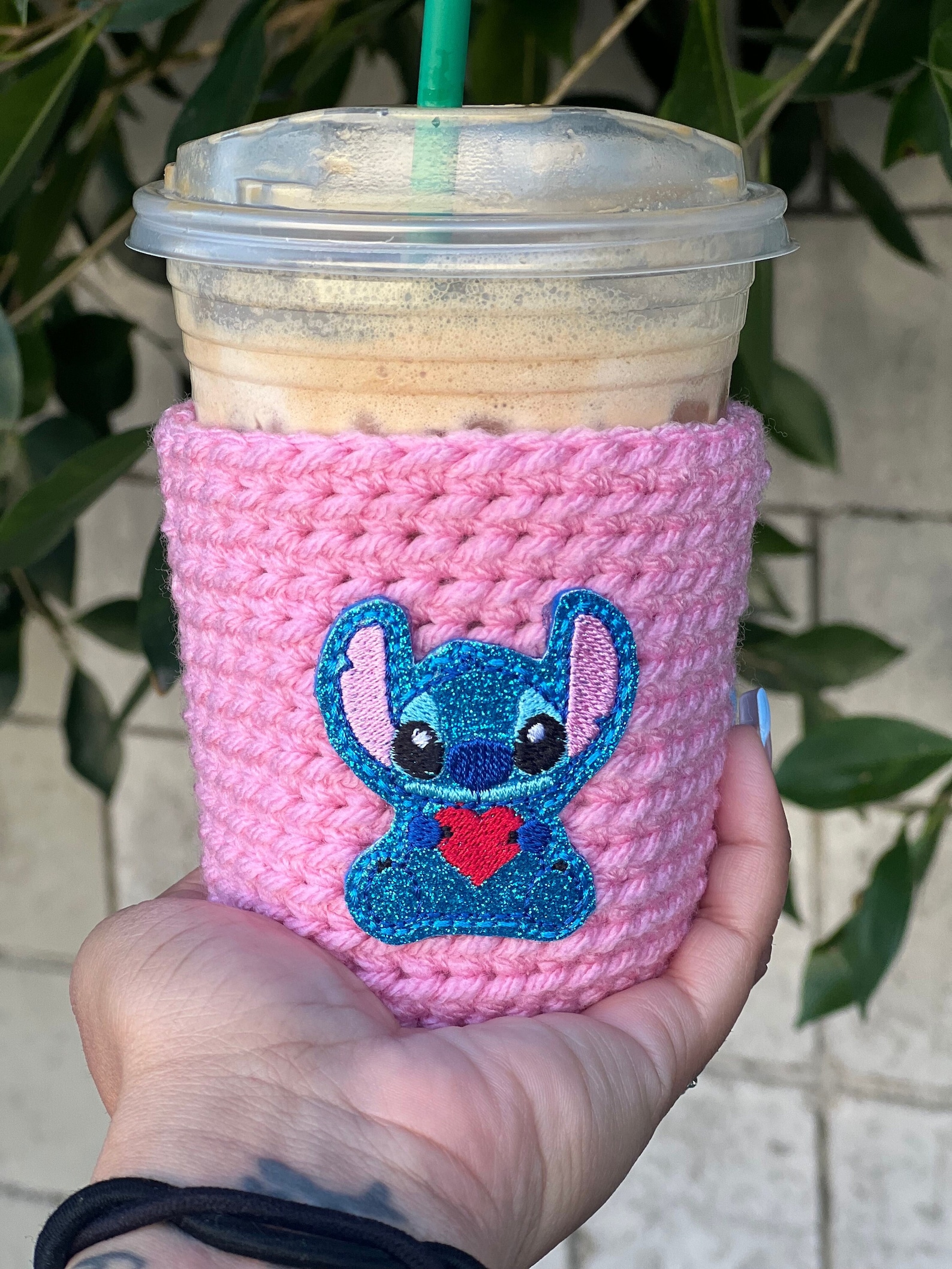 Stitch Valentines Lilo and Stitch Coffee Cozy Cup Sleeve Coffee Sleeve ...