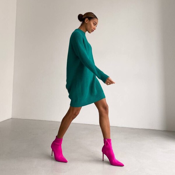 Knit Tunic Dress - Etsy