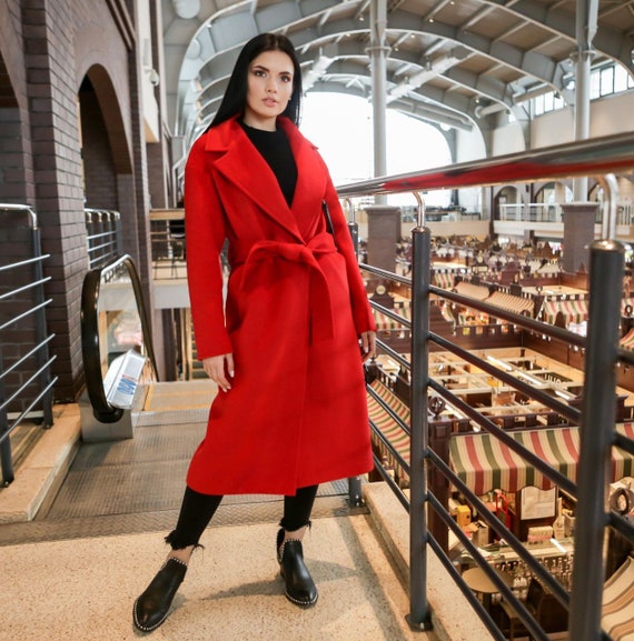 Red Belted Coat