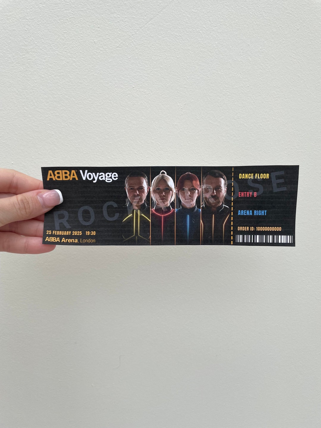 Abba Voyage - PDF Digital Download Custom Souvenir Theatre Tickets West ...