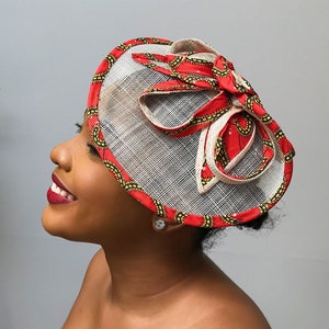 African Print Fascinator / African Headwear / Ankara | Etsy