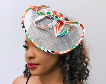 African Print Fascinator / African Headwear / Ankara - Etsy
