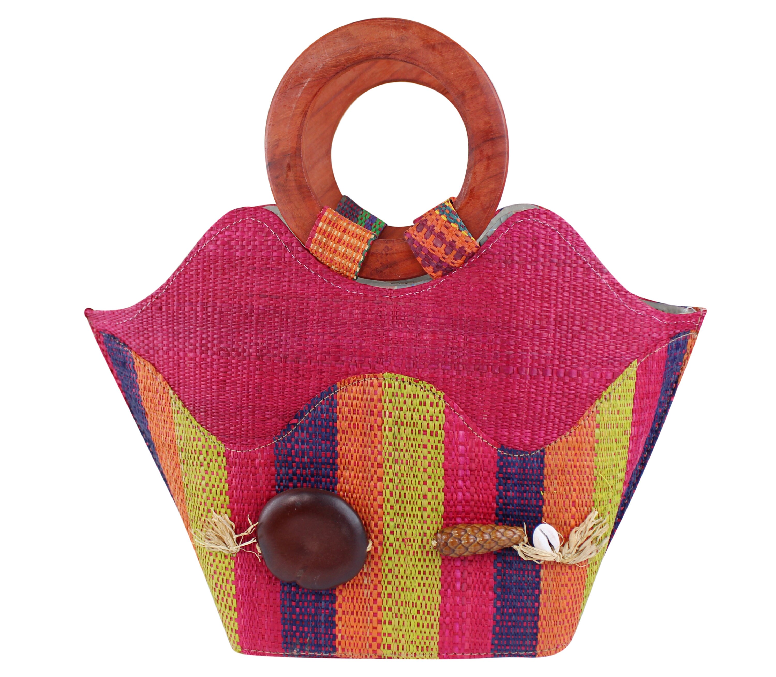 African Hand Woven Straw Fibers Basket Handbag / African Bag - Etsy