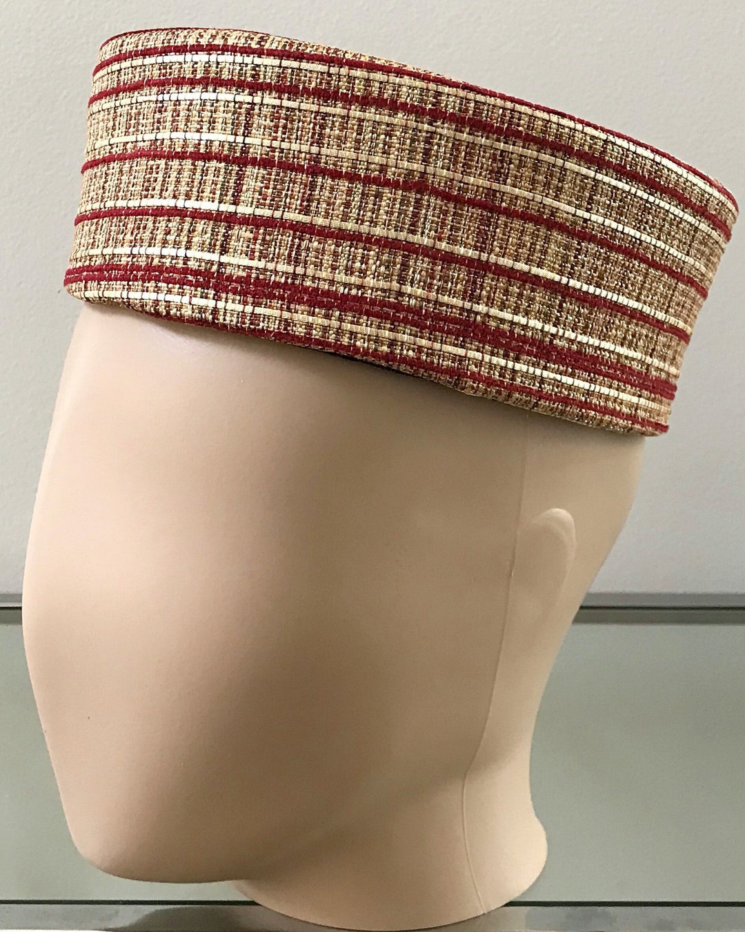 Straw Print African Hat for Men / Siriki African Kufi Hat / Mallam Hat ...
