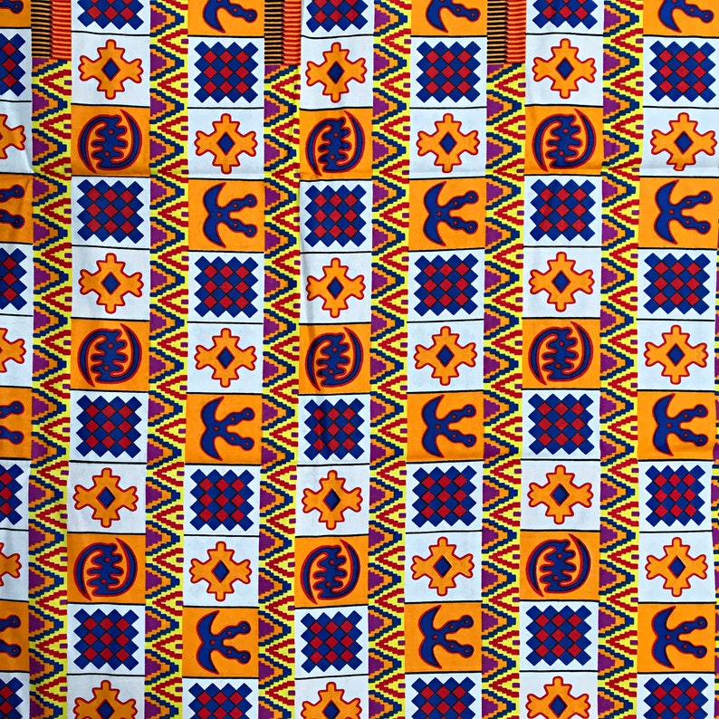 Ashanti Fabric/ African Fabric by the Yard / Ankara / African - Etsy