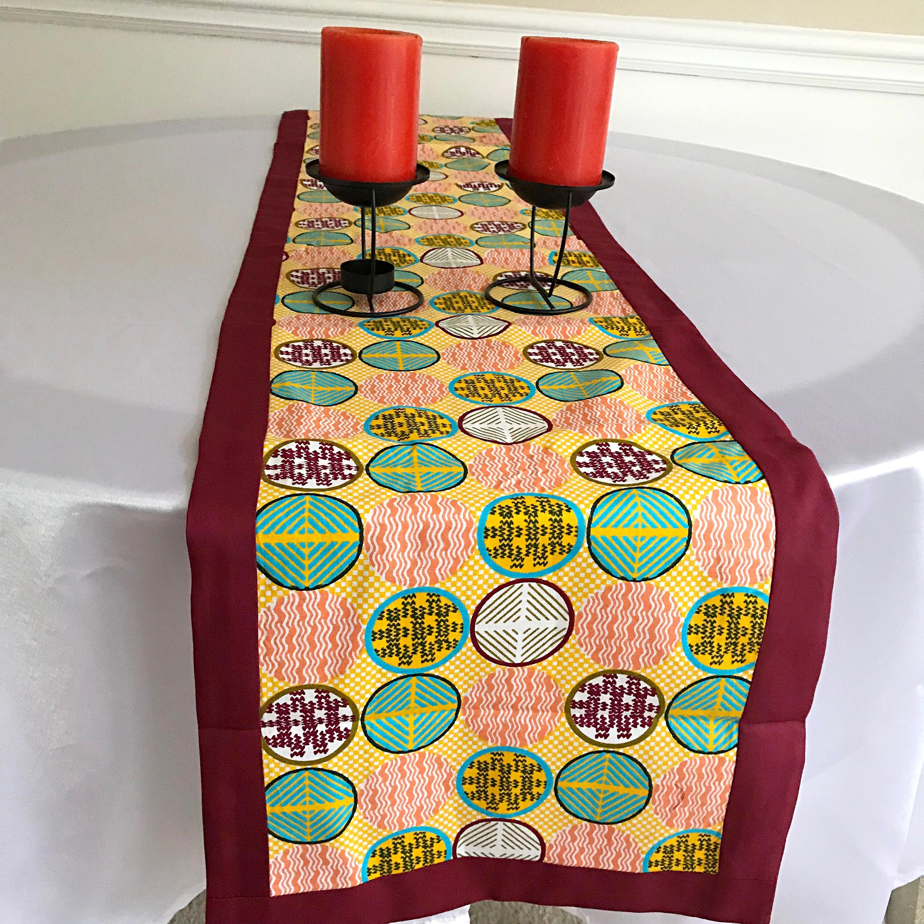 African Print Table Runner African Print Tablecloth Hostess | Etsy