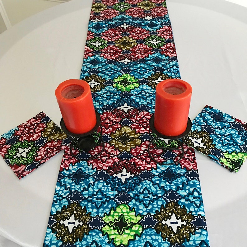 African Print Table Runner African Print Tablecloth Hostess - Etsy