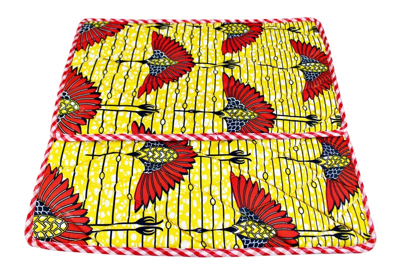 African Print Placemats / African Print Table Mats / African - Etsy