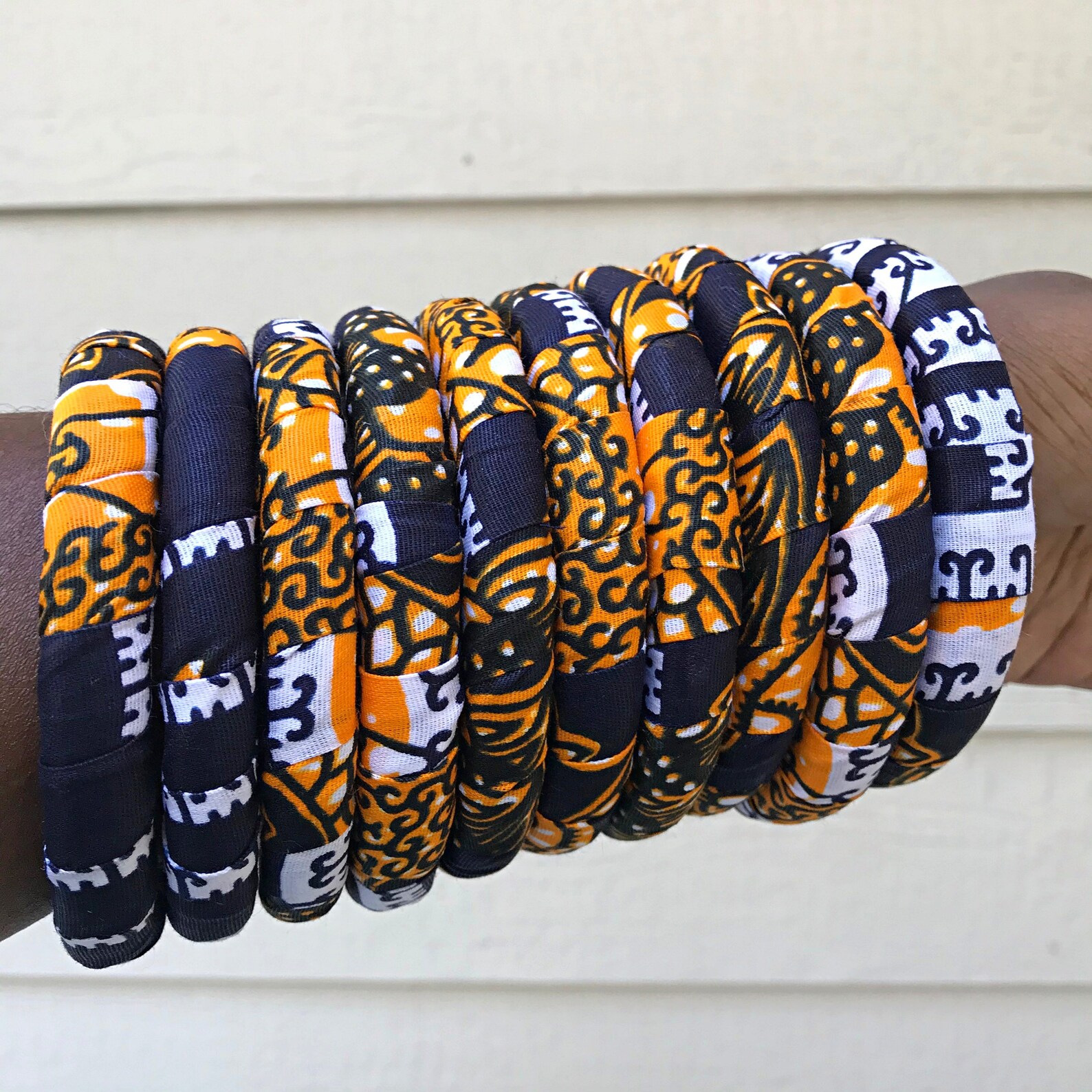 African Print Bangle Bracelets /ankara Bangles / Ankara - Etsy