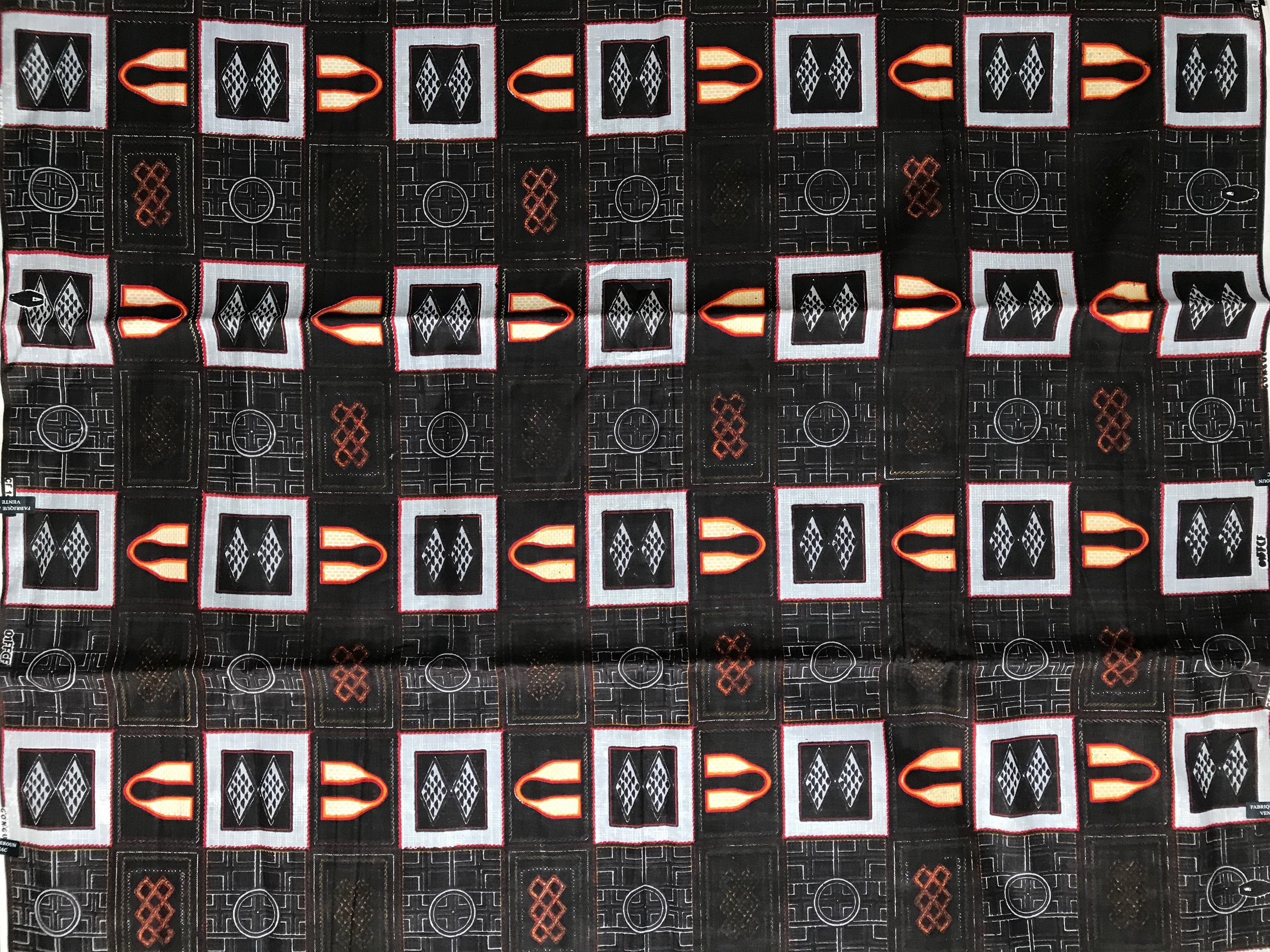 Bamileke African print fabric Fabric by the yard Cameroon Ankara fabric ...