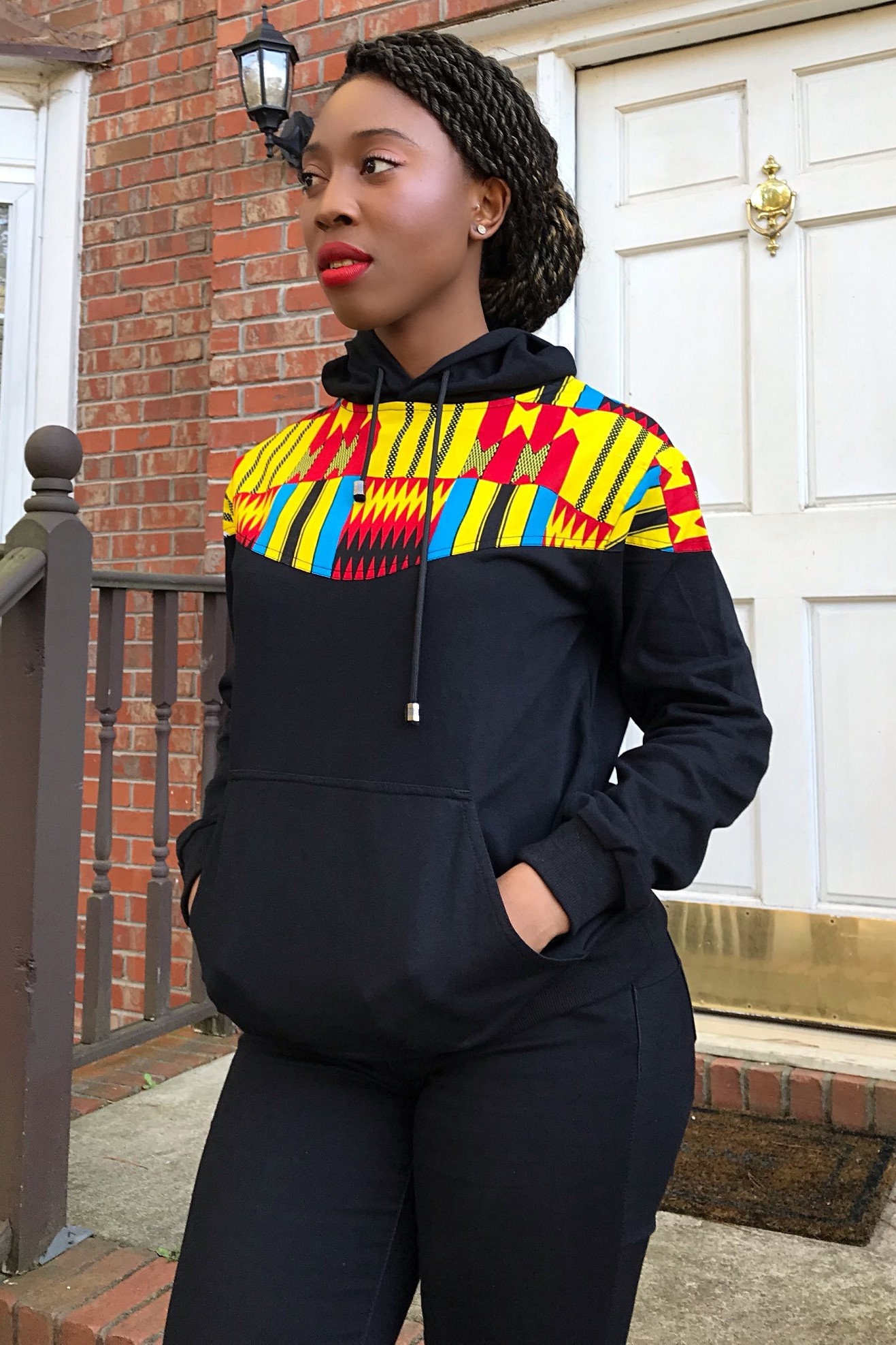 Unisex Kente Hoodie / African Print Sweatshirt / African | Etsy