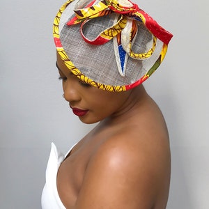 African Print Fascinator / African Headwear / Ankara | Etsy