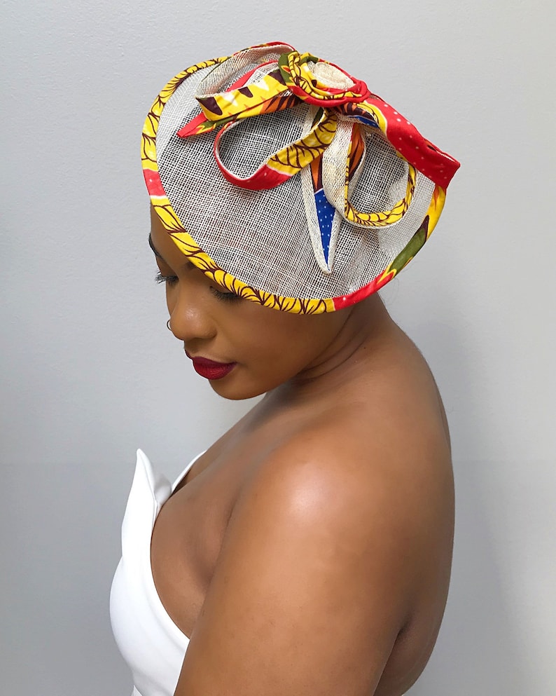 African Print Fascinator / African Headwear / Ankara | Etsy