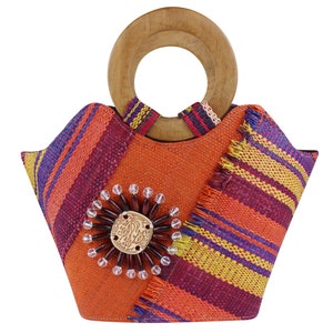 African Hand Woven Straw Fibers Basket Handbag / African Bag - Etsy