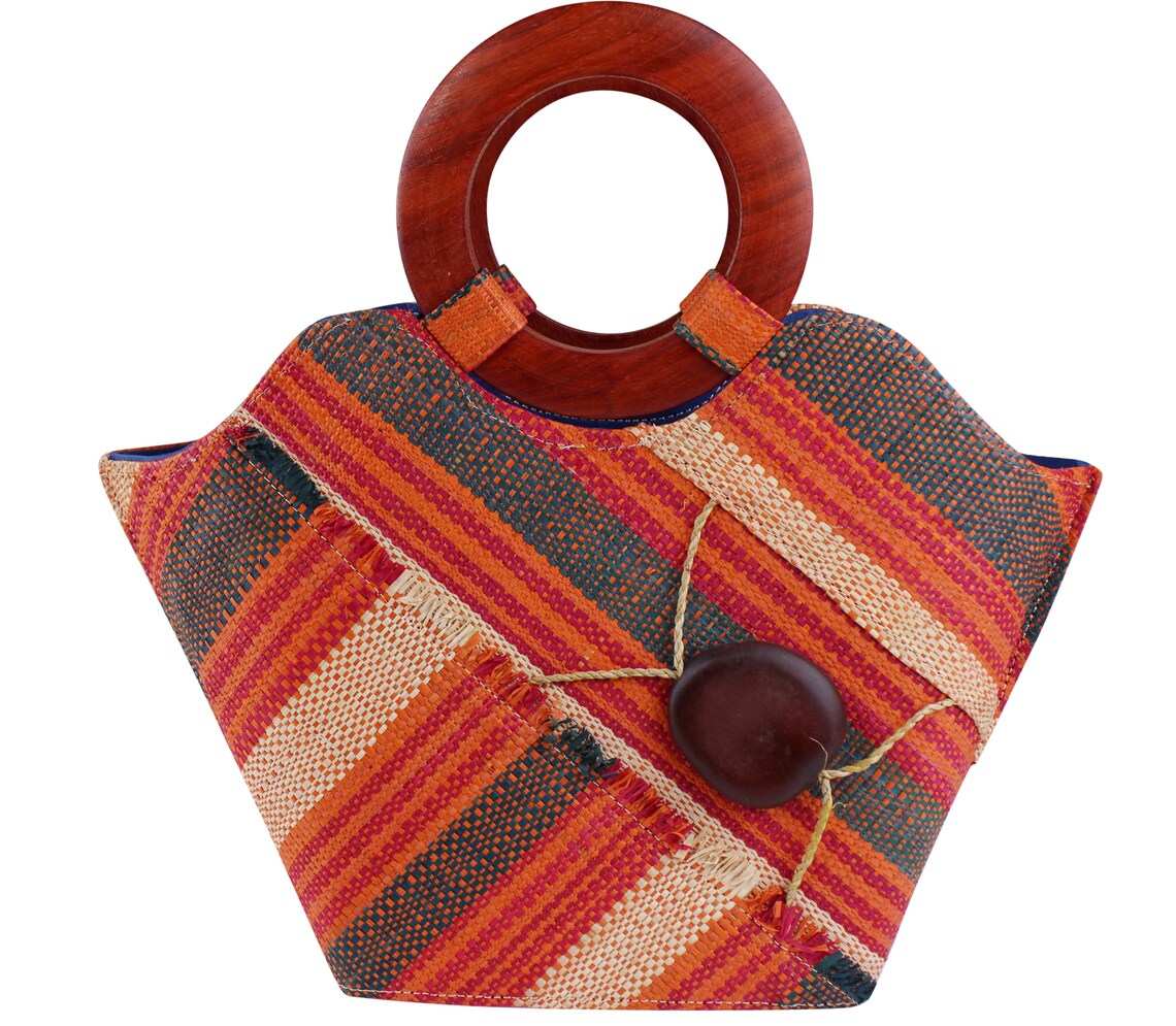 African Hand Woven Straw Fibers Basket Handbag / African Bag - Etsy