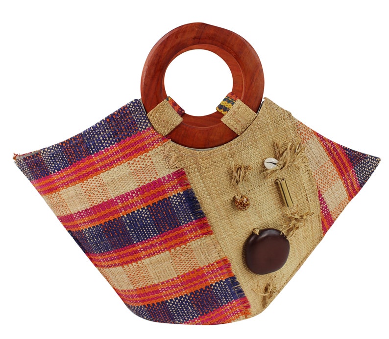 African Hand Woven Straw Fibers Basket Handbag / African Bag | Etsy